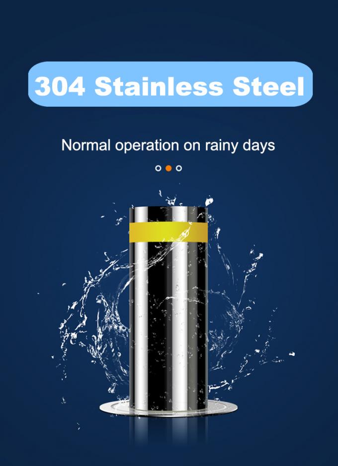 High Security Hydraulic Retractable Bollards SUS304 Automatic ...