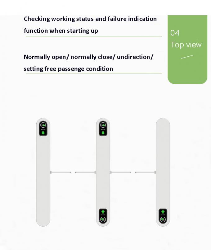 Security RFID Swing Barrier Turnstile Gate With Counter Access Control ...