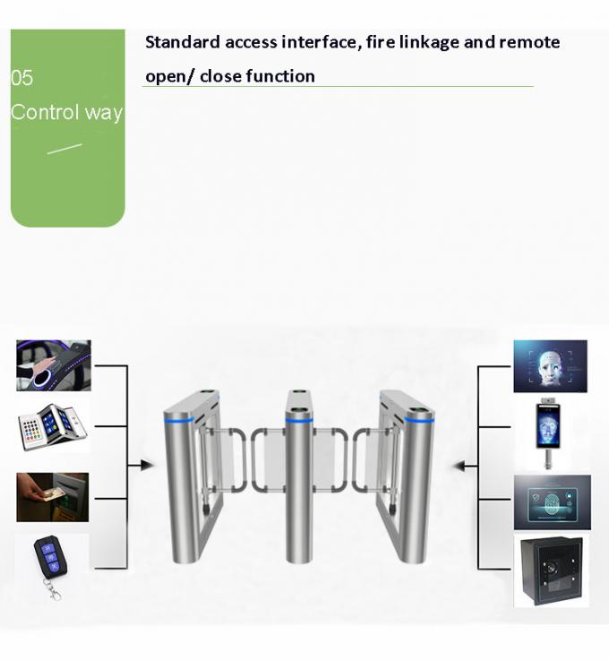 Security RFID Swing Barrier Turnstile Gate With Counter Access Control ...