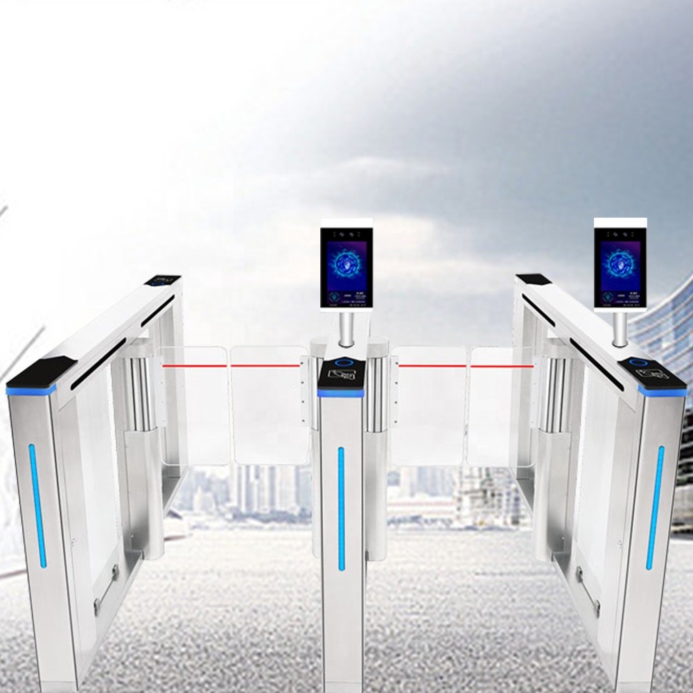 Library Turnstile Security Gate Automatic Rfid Qr Barcode Swing IC/ID ...