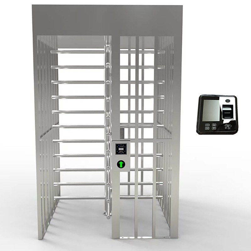 Automatic Entrance Waist Full Height Turnstile With Card Reader Face ...