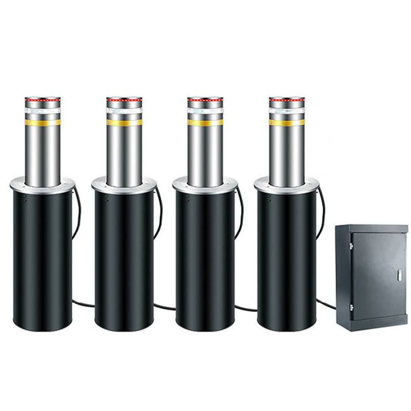 Parking Retractable Traffic Bollards Automatic Rising Hydraulic ...