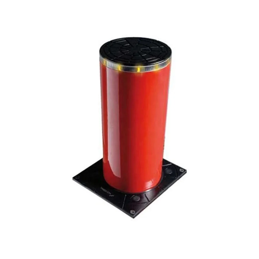 Rgb Led Lights Hydraulic Retractable Bollards 10mm Flange Thickness