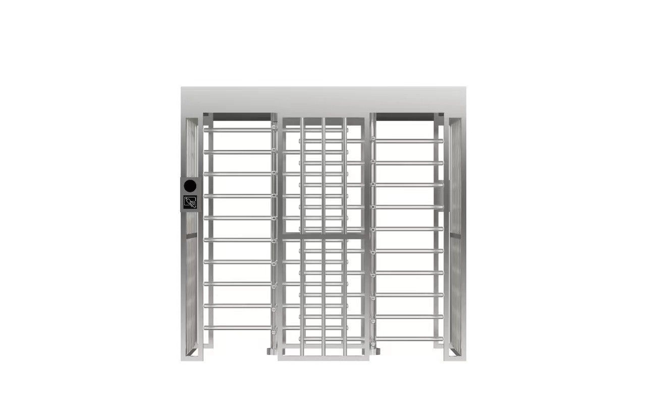 Security Full Height Turnstile 650Mm Passage Indoor Outdoor Operation ...