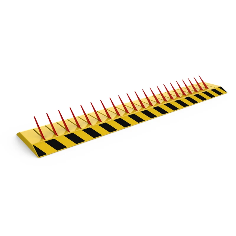 Embedded Adjustable Spike Road Blocker With Obvious Warning Signs