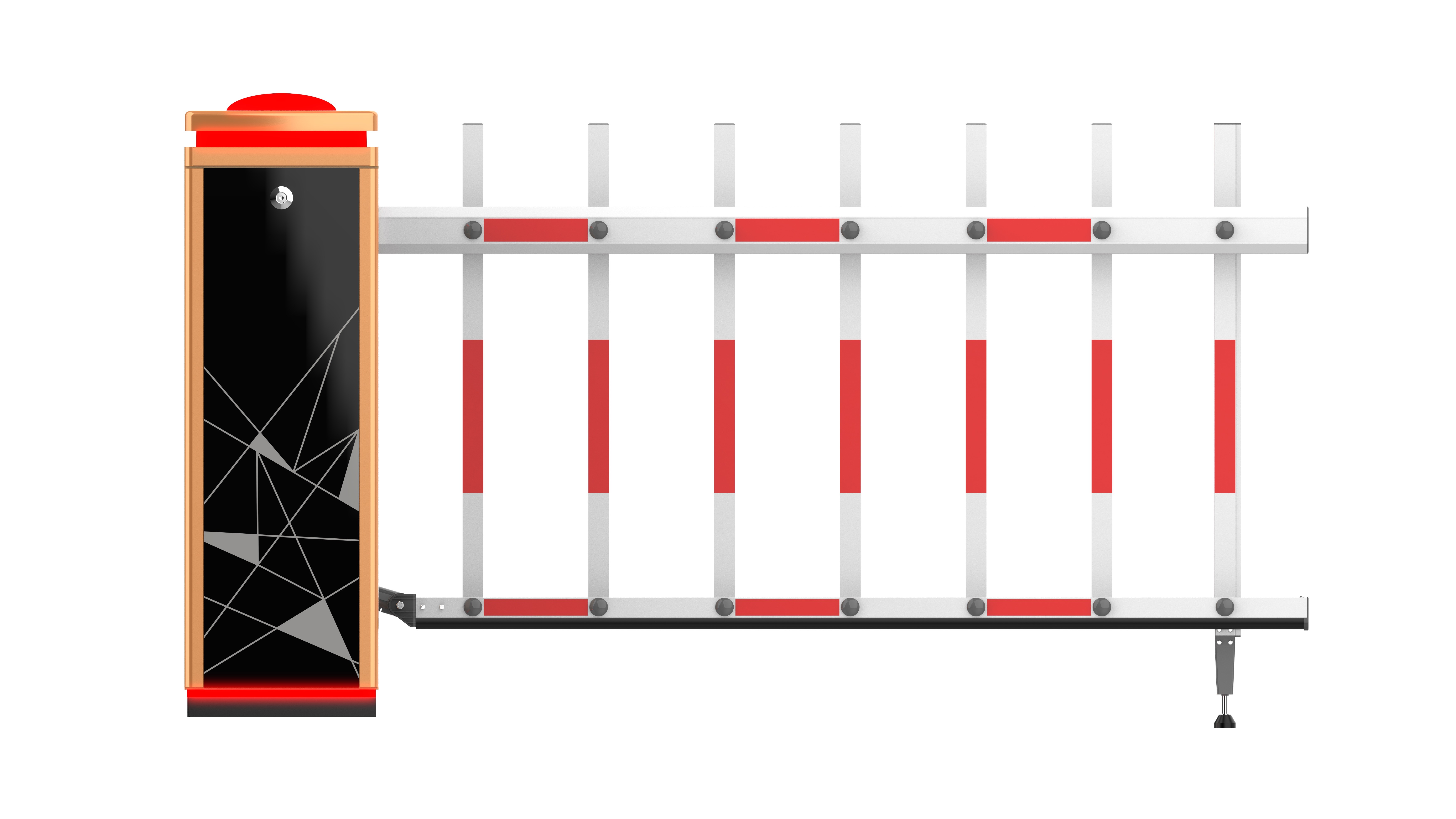 Parking Entrance Boom Barrier Gate with Waterproof Cabinet Max 6m Boom ...