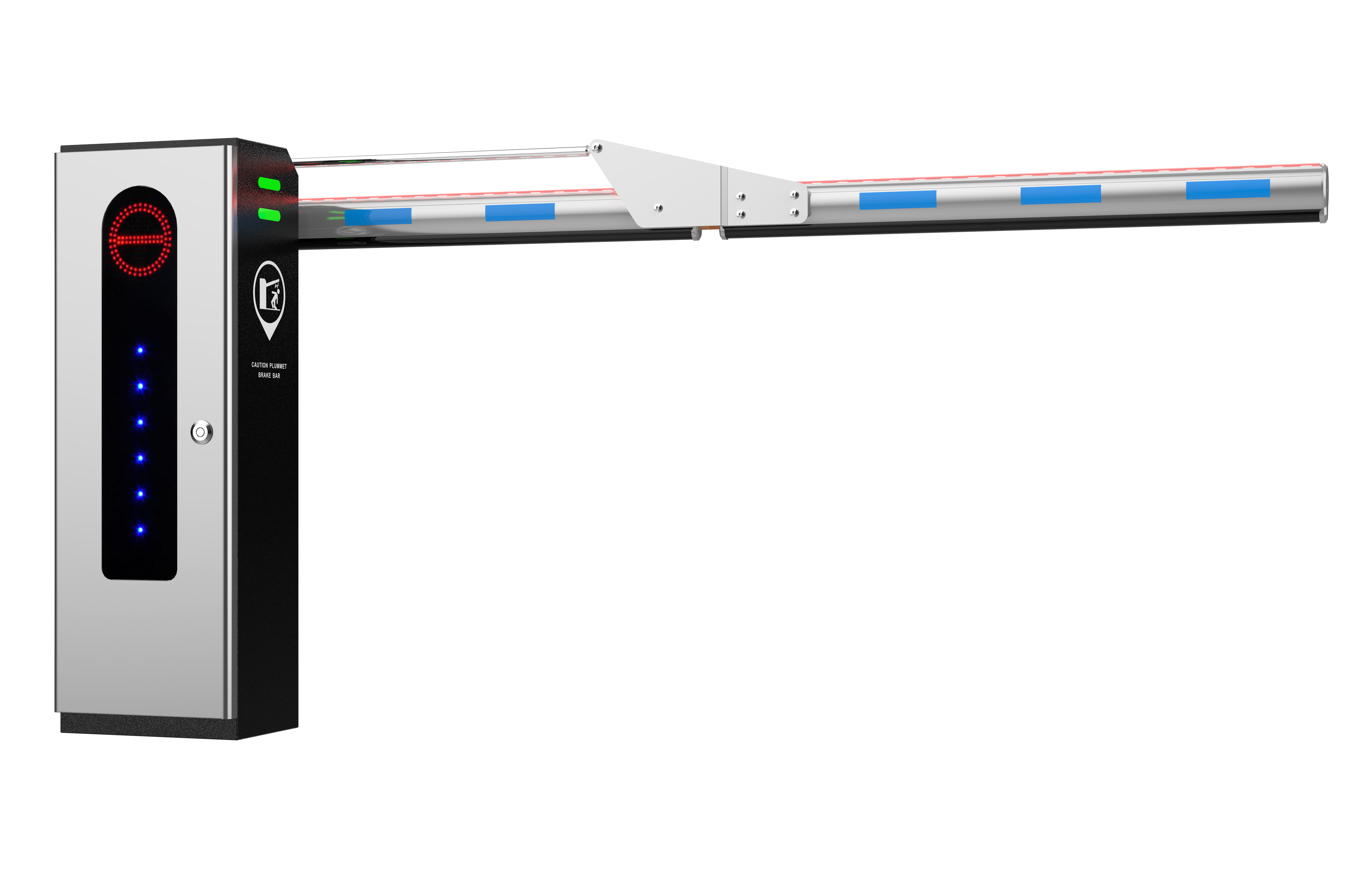 100W Motor Power Boom Barrier Gate Featuring 2 Pcs Remote Control and ...