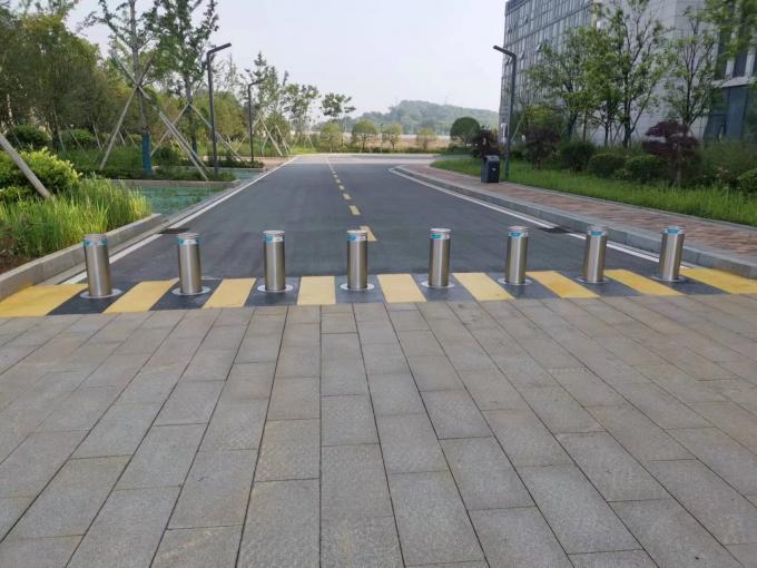 High Security Hydraulic Retractable Bollards SUS304 Automatic ...